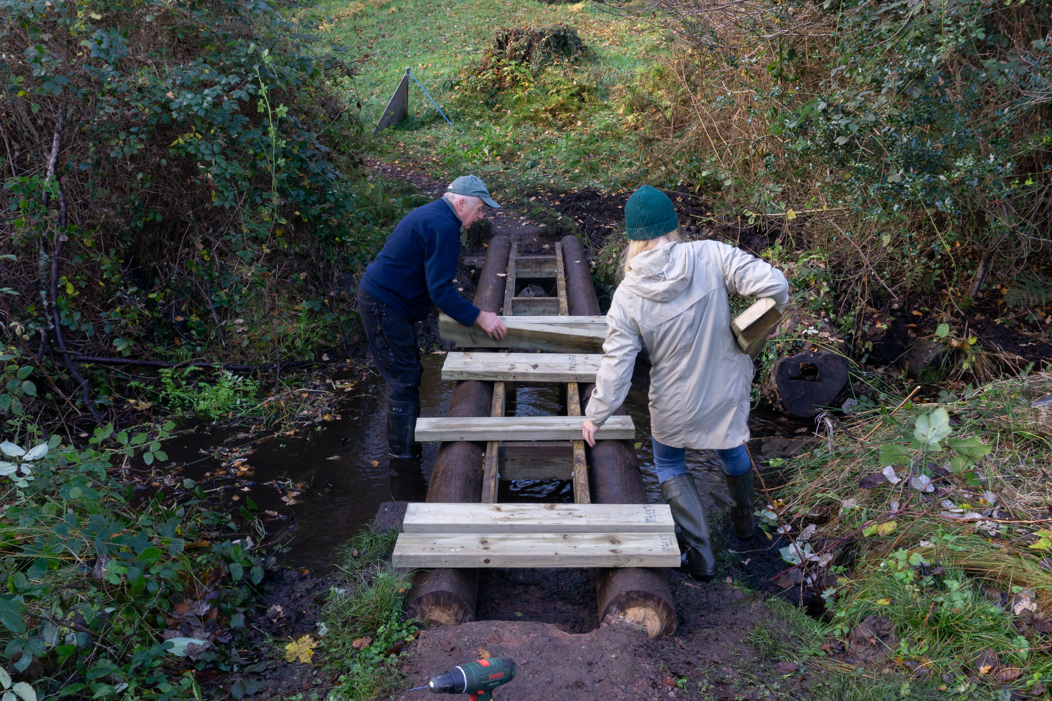 New bridge at the Burnt Mound in Radyr Woods | Radyr & Morganstown ...
